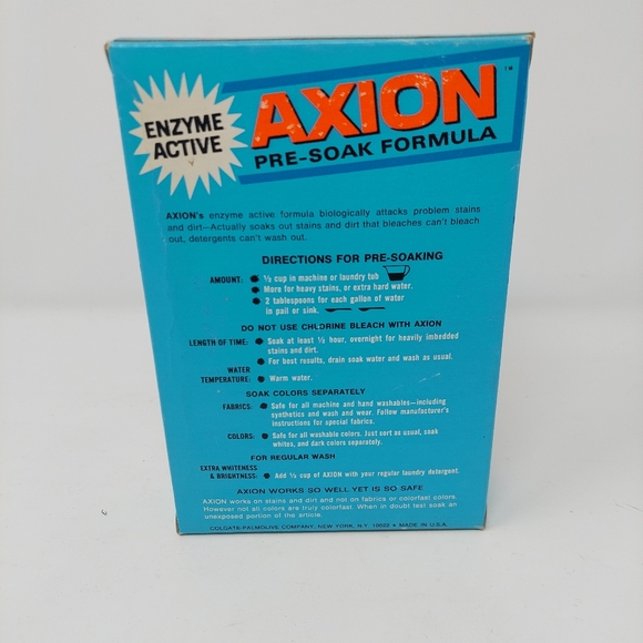 colgate | Other | Axion Vintage Colgate Palmolive Pre Soak Laundry ...